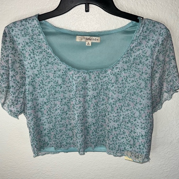 Rewind | Tops | Nwt Rewind Floral Crop Top | Poshmark